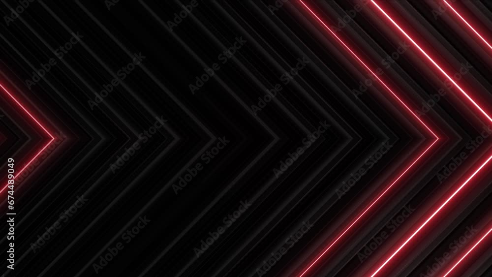 This stock motion graphic video of 4K Red Neon Background with gentle ...