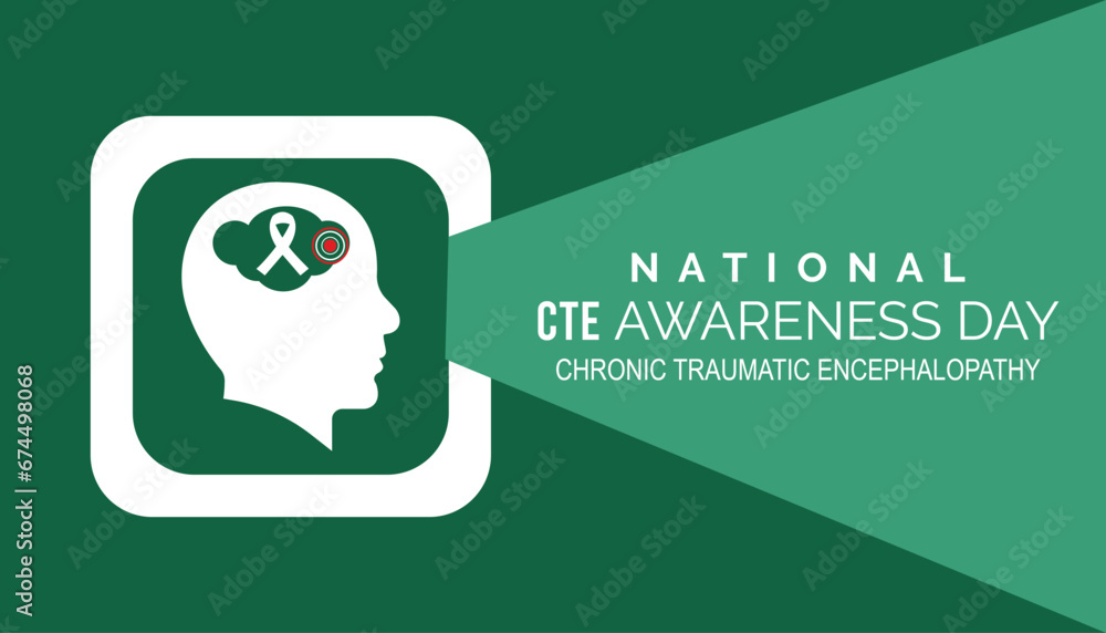 Vector illustration on the theme of National chronic traumatic ...
