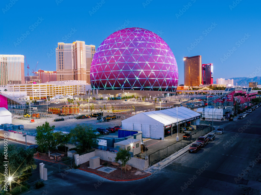 The Sphere opened in September 2023,in preparations for the first ...