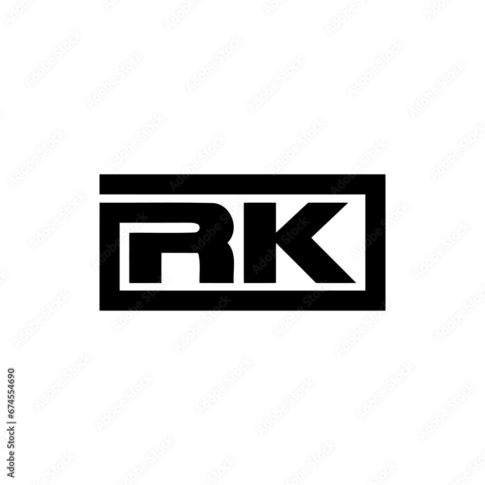 RK LOGO DESIGN Stock Illustration | Adobe Stock