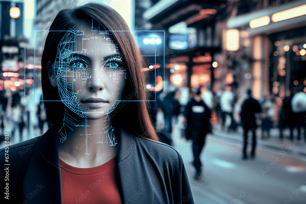 CCTV facial recognition detection software used for surveillance and ...