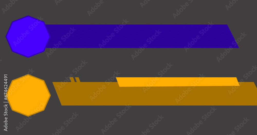 Designed cool lower third-pack illustrations in different colors and ...