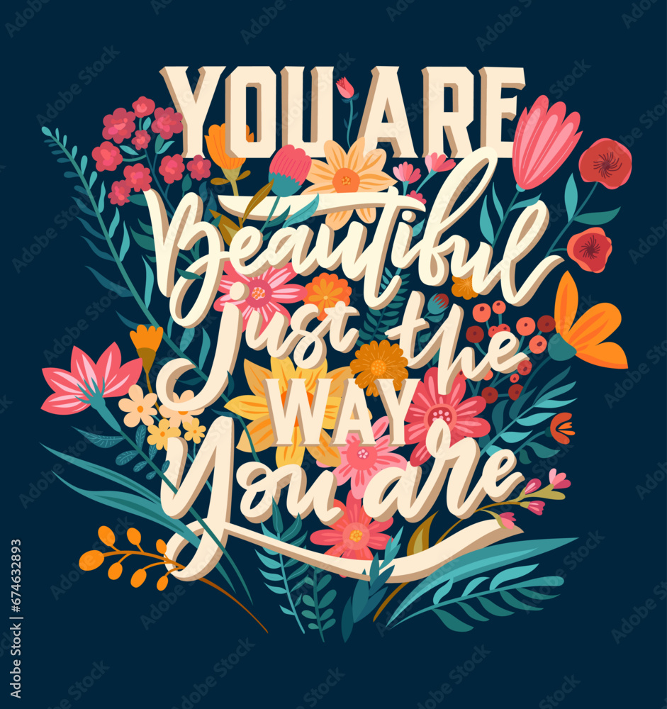 You Are Beautiful Just the Way You Are Postcard. Beautiful greeting ...