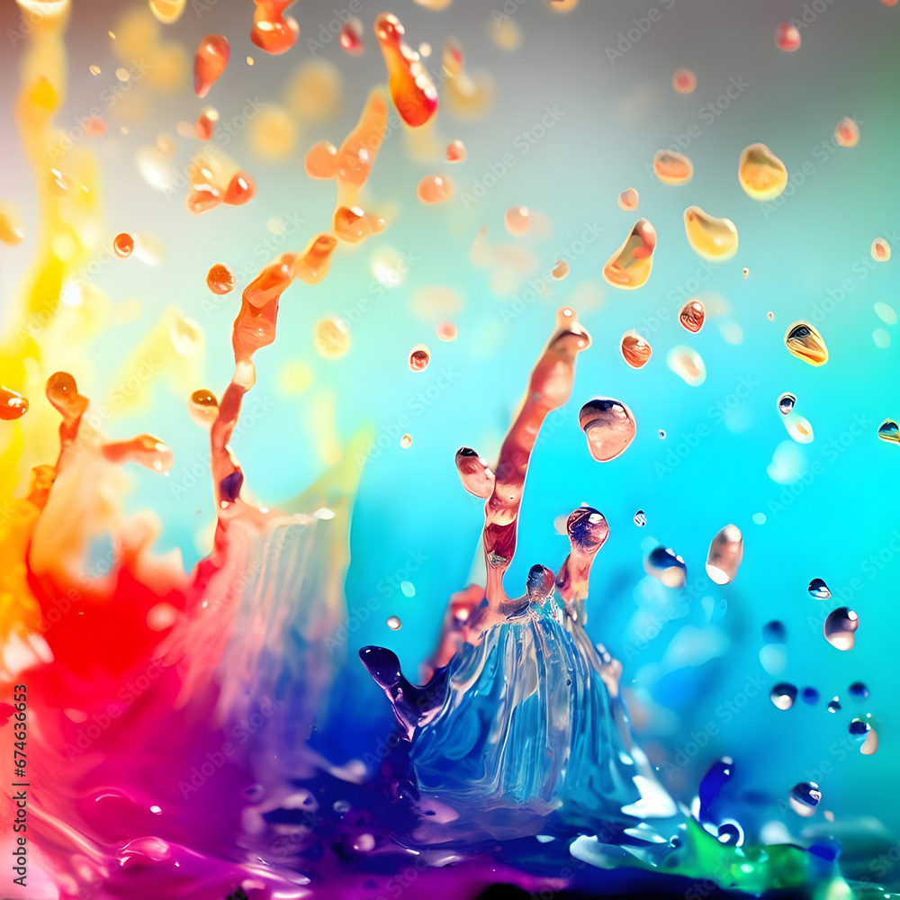 „Aqua-Explosion: Ein erfrischender Wasser-Splash für sinnliches ...