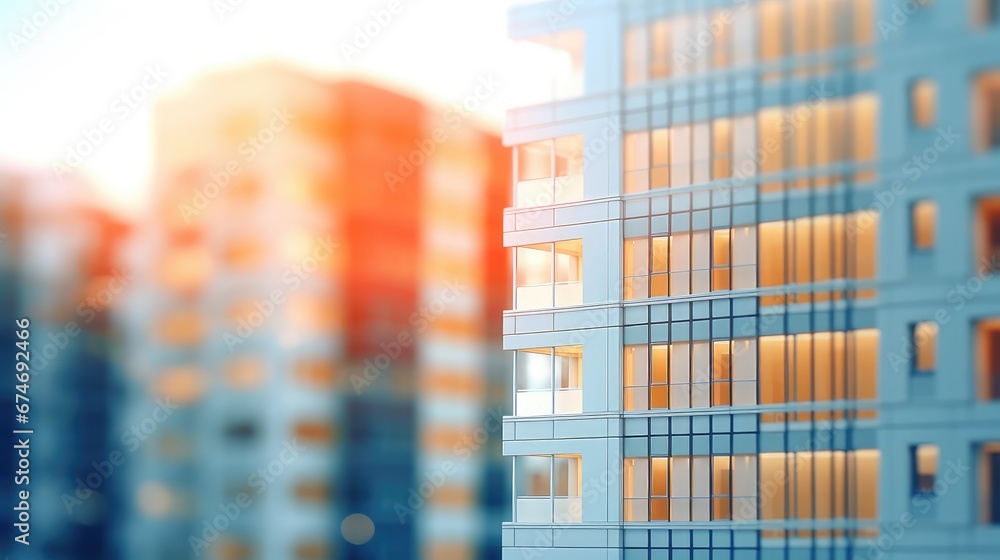 skyscraper blurry building city background illustration close closeup ...