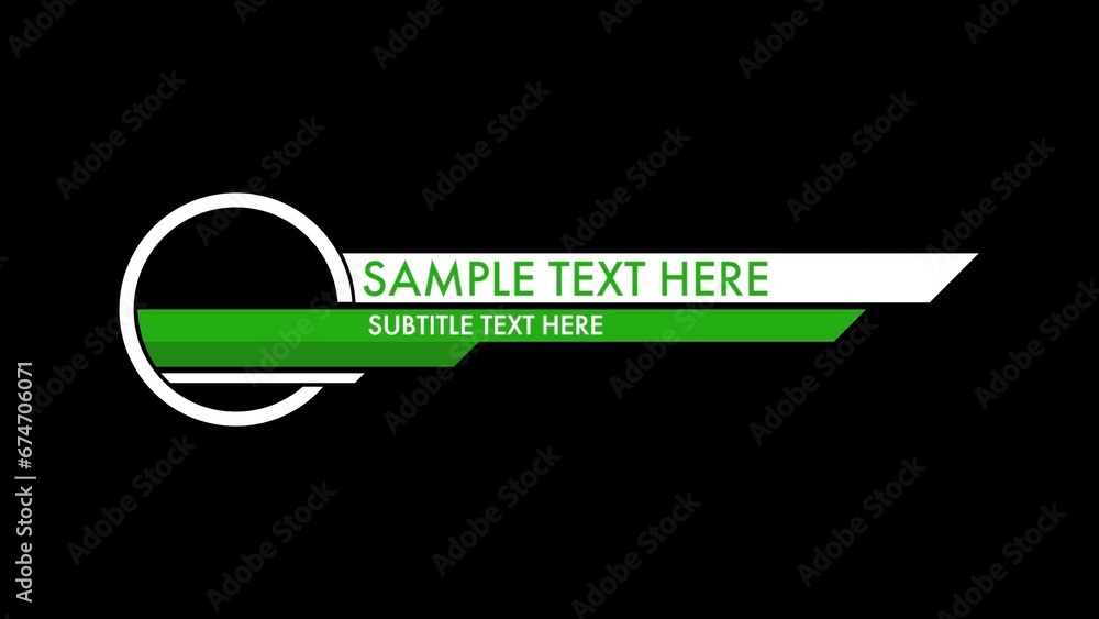 Modern Animated Circle Lower Thirds Template Stock Template | Adobe Stock