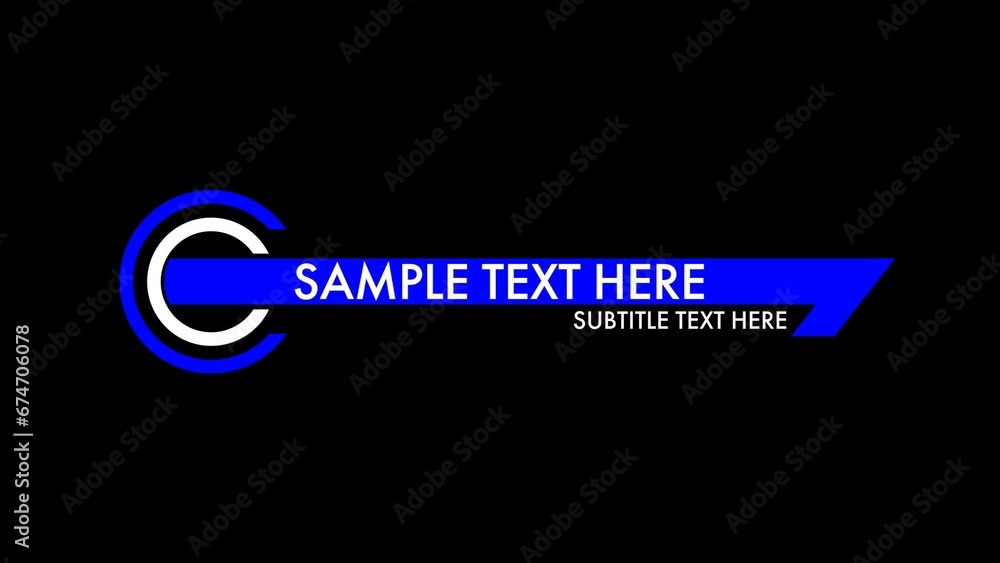 Professional Animated Circle Lower Thirds Template Stock Template ...