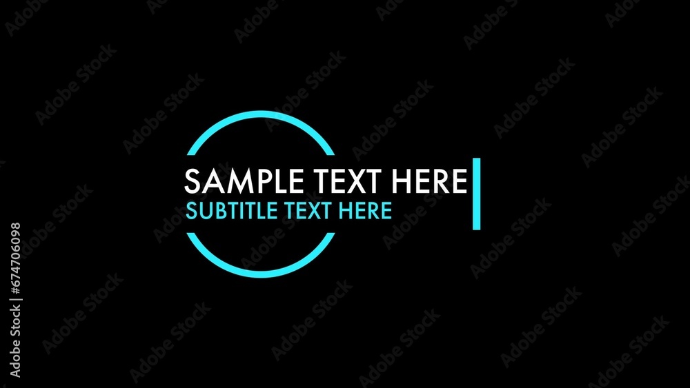 Animated Circle Lower Thirds Template Stock Template | Adobe Stock