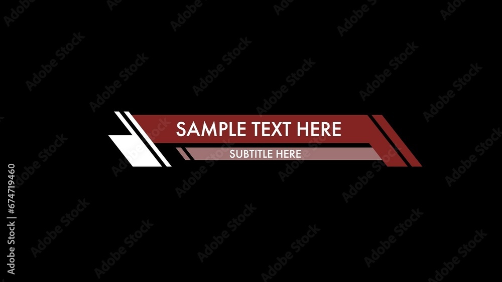 Modern Sci-fi Style Lower Thirds Template Stock Template | Adobe Stock