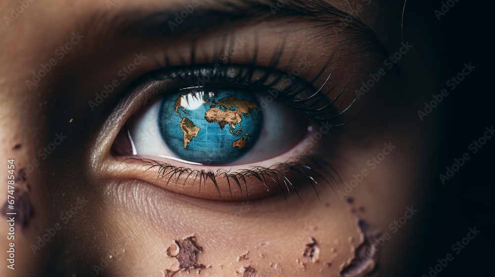 World poverty and natural disaster relief and refugee crisis from poor ...