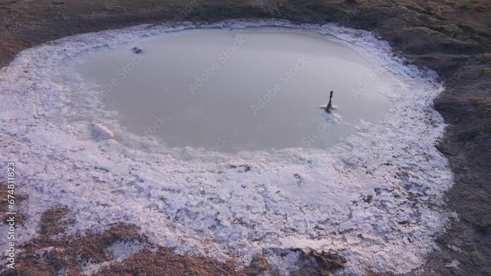 Subsidence funnels on salt marsh are filled with lakes of diverse ...
