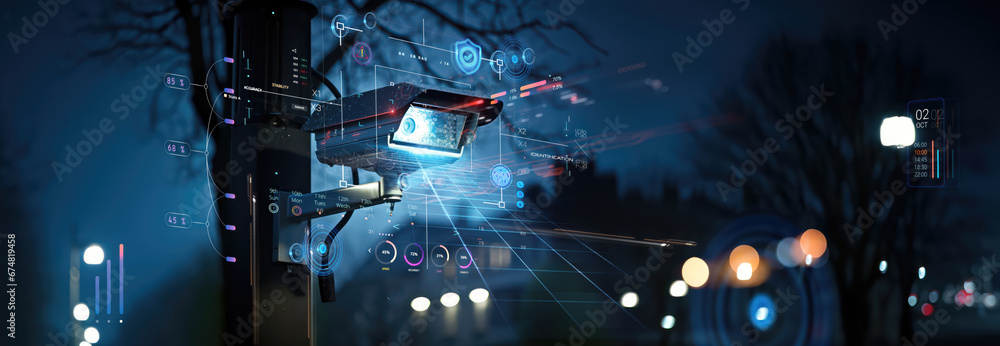 cctv security camera surveillance system for motion and face identity ...