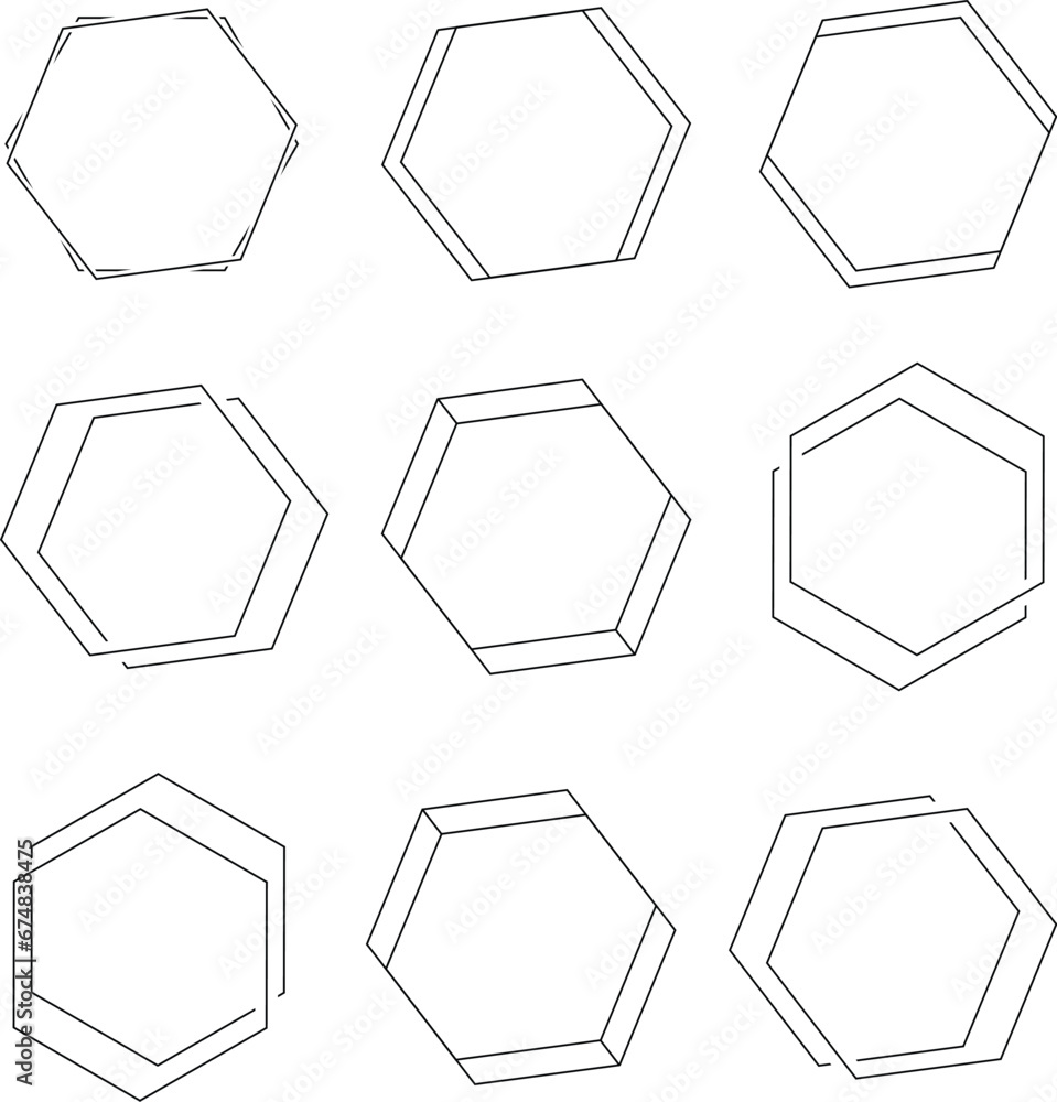 pentagon, hexagon, octagon icon. vector geometry pentagonal, hexagonal, octagonal polygon. five ...