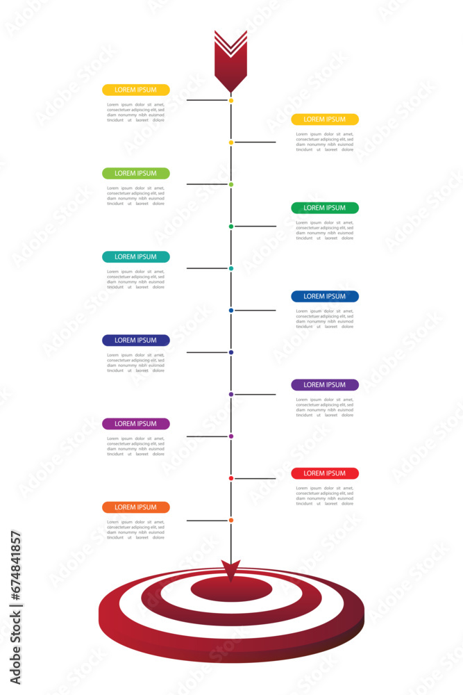 11 steps infographics design vector can be used for presentations ...