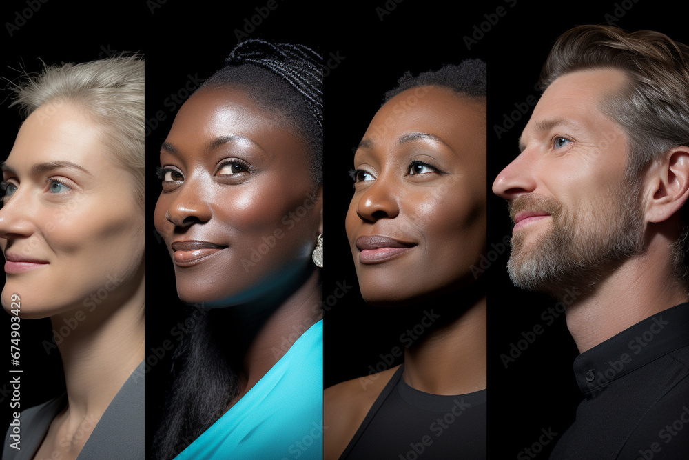 Une belle diversité de races et d'ethnies au travail. Des personnes de ...