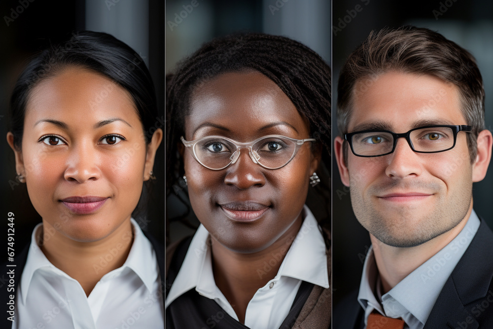 Hermosa diversidad de razas y etnias en el trabajo, DIVERSITY Foto ...