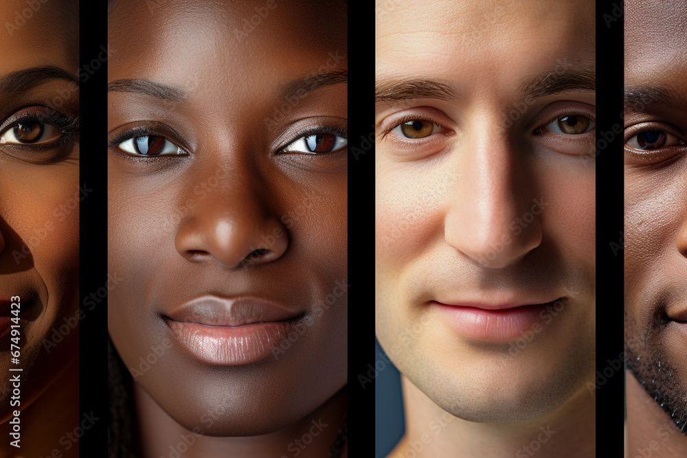 Ilustracja Stock: Hermosa diversidad de razas y etnias en el trabajo ...