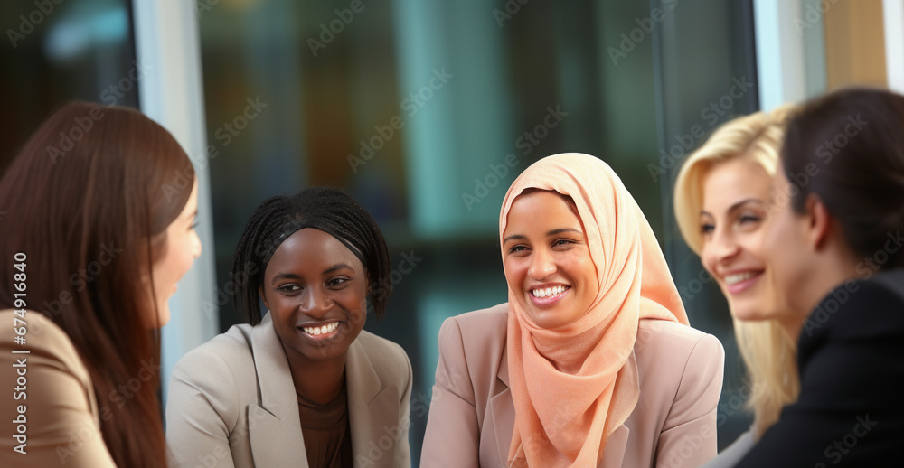 Hermosa diversidad de razas y etnias en el trabajo. Personas de ...