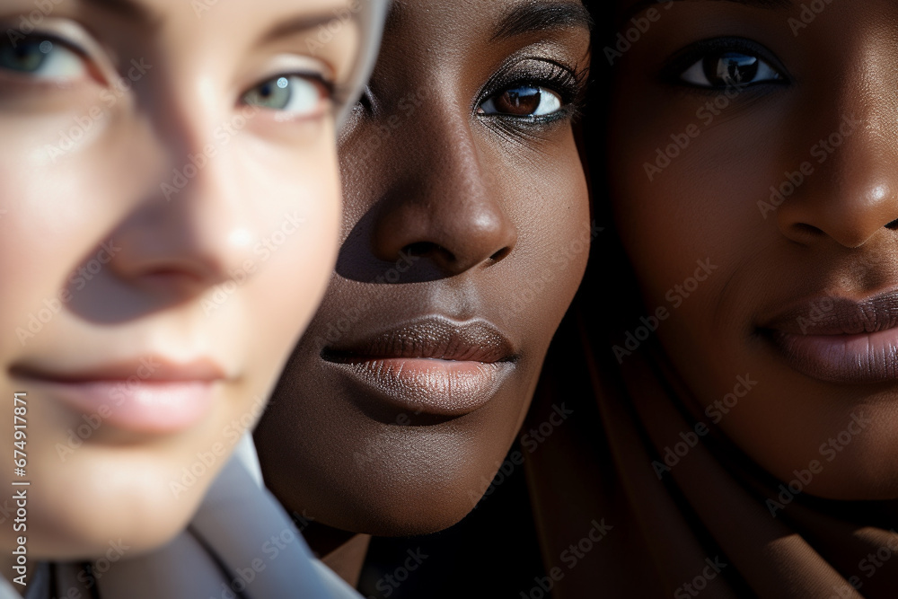 Hermosa diversidad de razas y etnias en el trabajo. Personas de ...