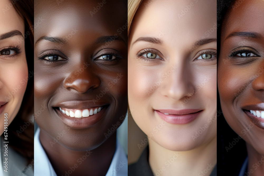 Hermosa diversidad de razas y etnias en el trabajo. Personas de ...