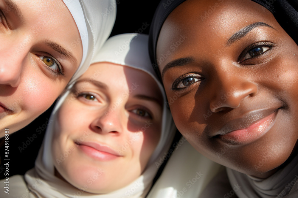 Hermosa diversidad de razas y etnias en el trabajo. Personas de ...