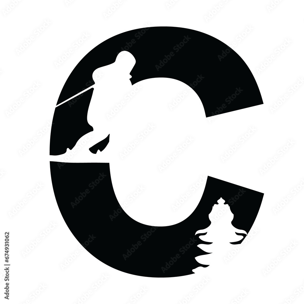 Skiing font alphabet SVG png, ski svg png, skiing svg png, ski font ...