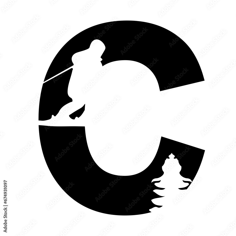 Skiing font alphabet SVG png, ski svg png, skiing svg png, ski font ...