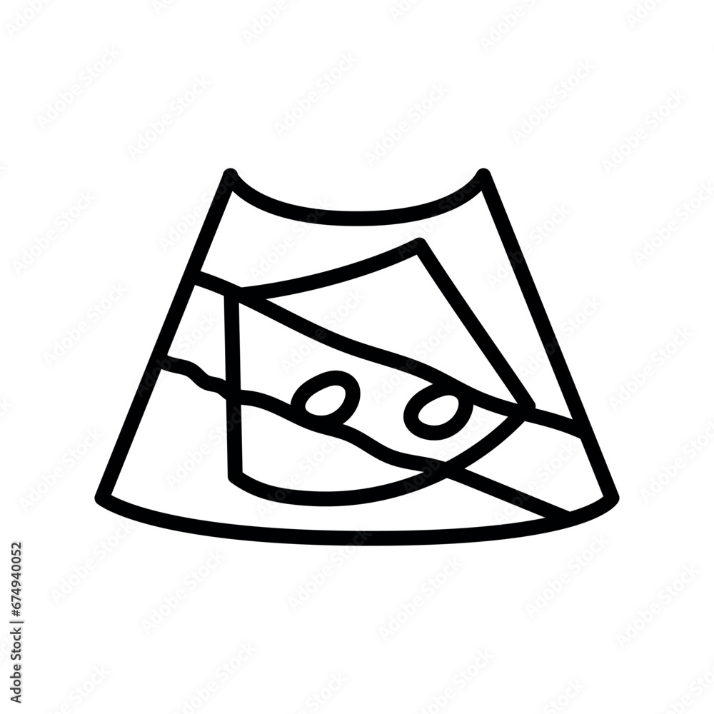 Ultrasound hemodynamics blood circulation color line illustration Stock ...