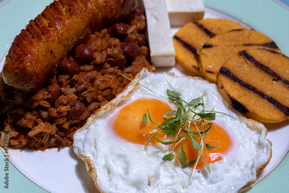 Desayuno típico colombiano, calentado paisa Stock Photo | Adobe Stock