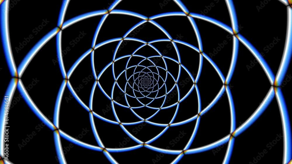 Kaleidoscope Mandala 3D Psychedelic Trippy Futuristic Traditional ...