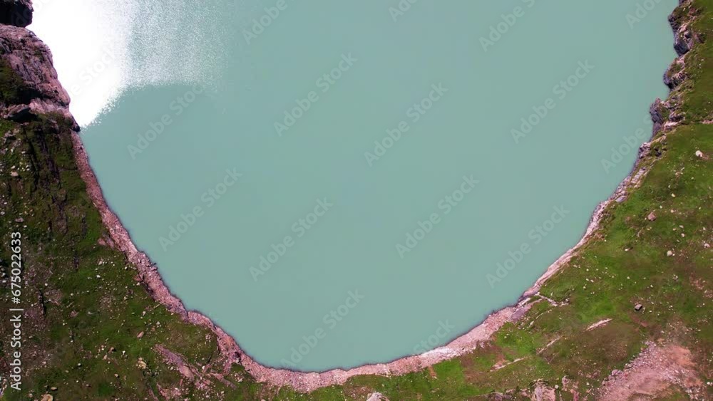 Revealing aerial of Chitta Katha Lake, often referred to as the "Gem of ...