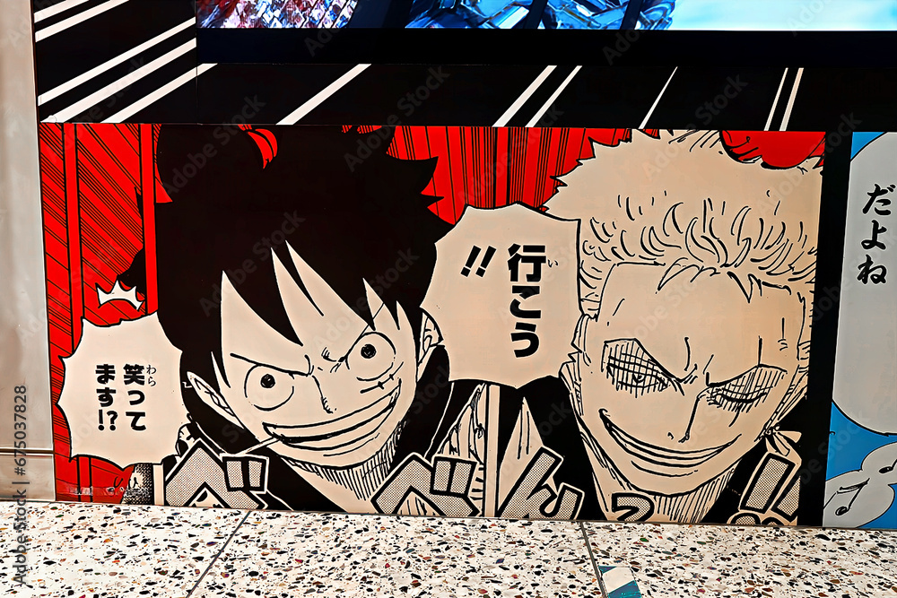 OSAKA,JAPAN - OCT 30, 2023 : Large "Weekly Shonen Jump" object on ...