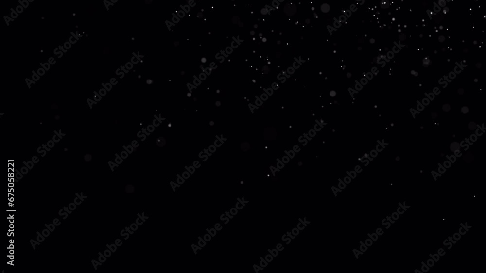 Snow Realistic Falling on Alpha Channel. This stock motion graphics ...