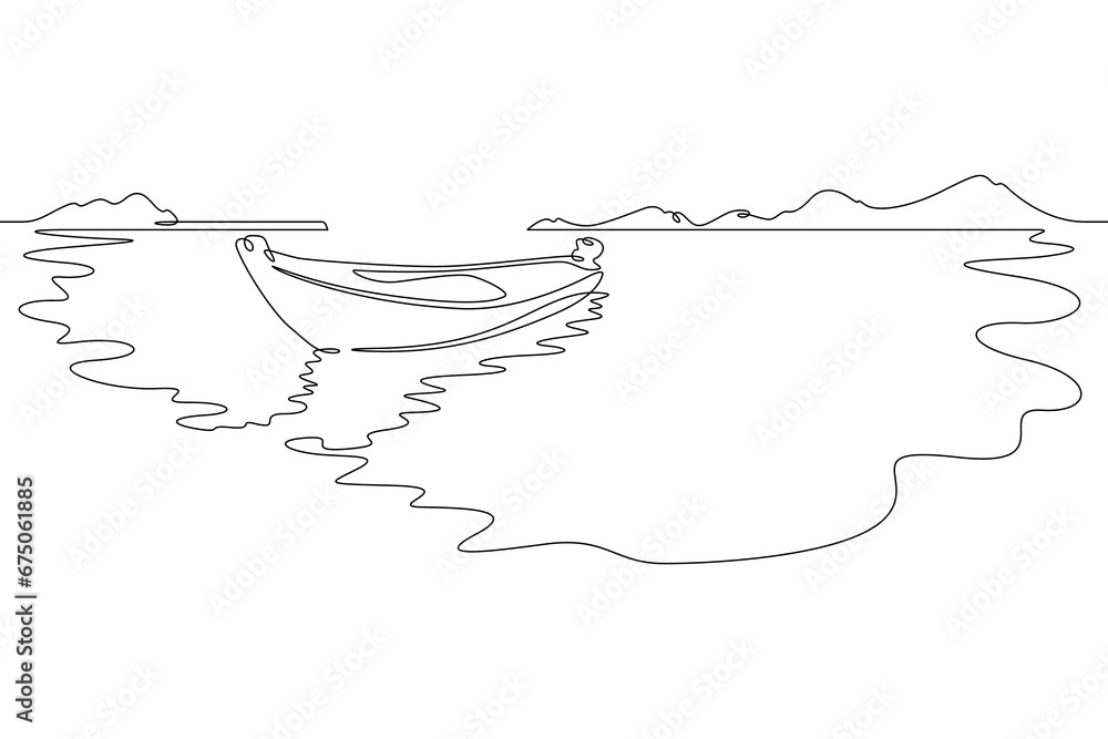 Boat on the shore. Seascape. Bay. Sea shore. Boat on the sand. Mountain ...