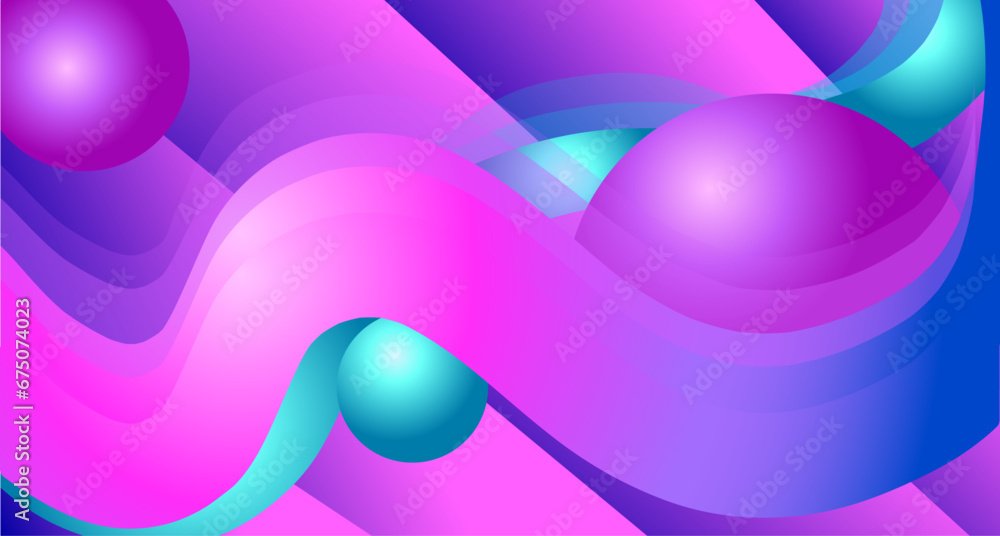 Abstract light violet background with 3d soft liquid fluid shapes ...