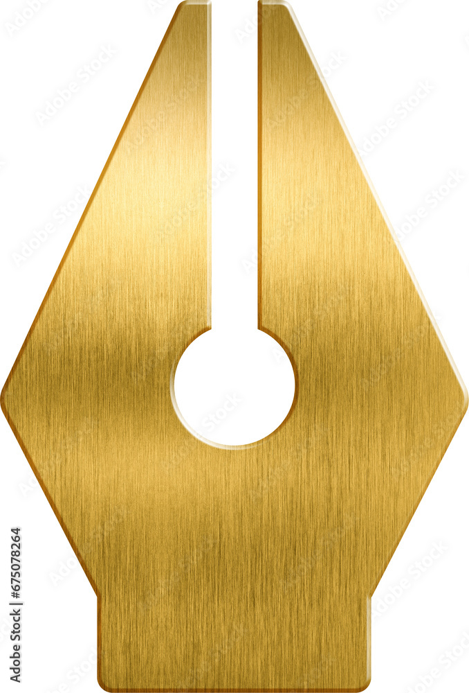 Golden icon pen pen tool drawing icon Color Graphic drawing tools Draw ...