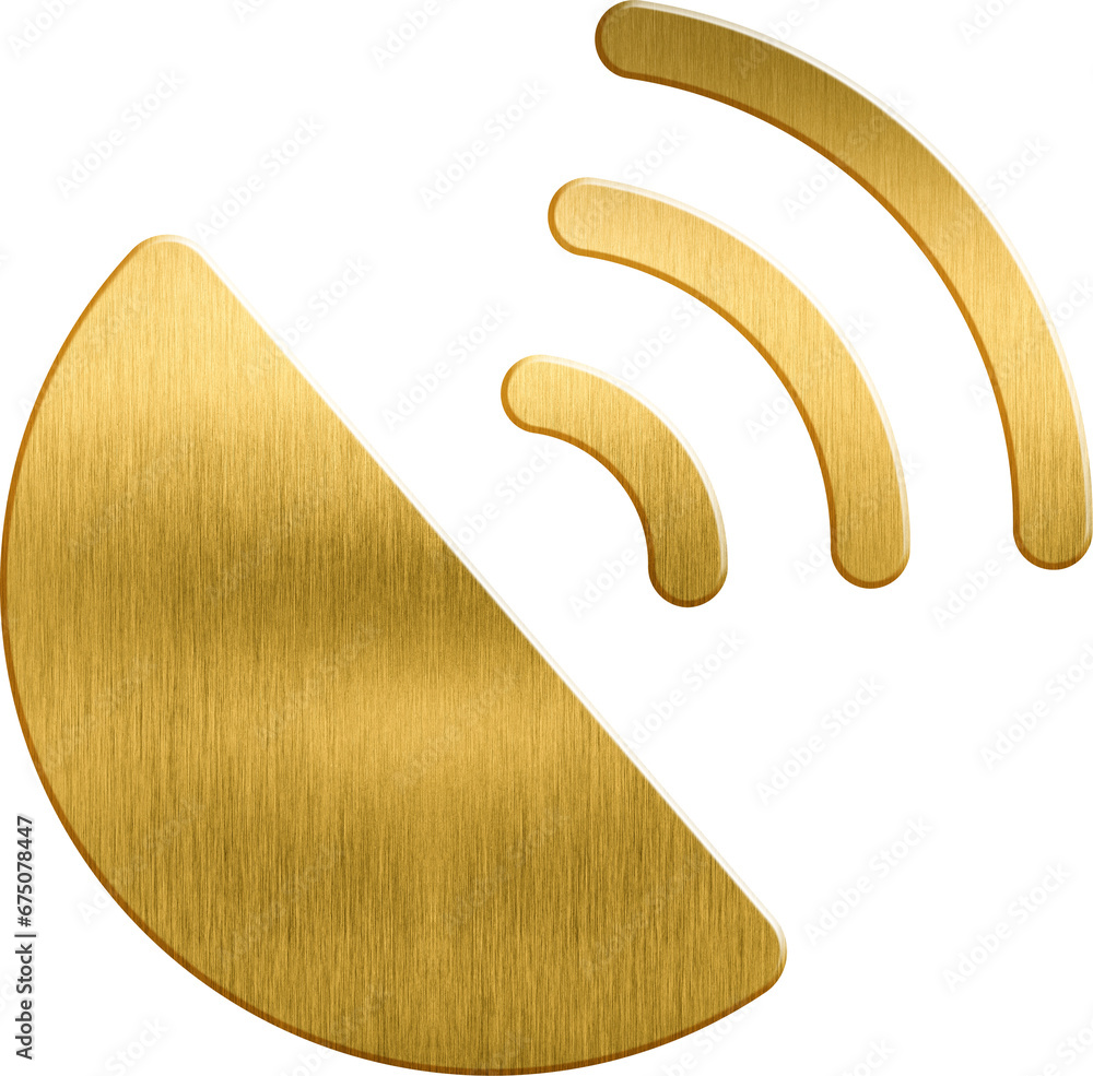 Golden icon radar vector sonar screen search scan navigation military ...