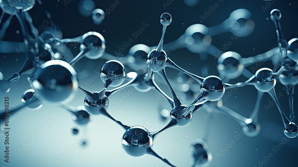 Cosmetic Essence, Liquid bubble, Molecule inside Liquid Bubble on DNA ...