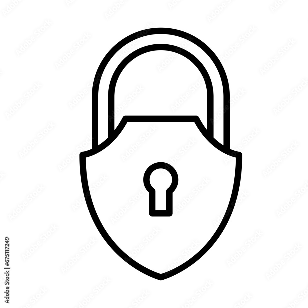 Crypt vault security icon with black outline style. crypt, vault, old ...
