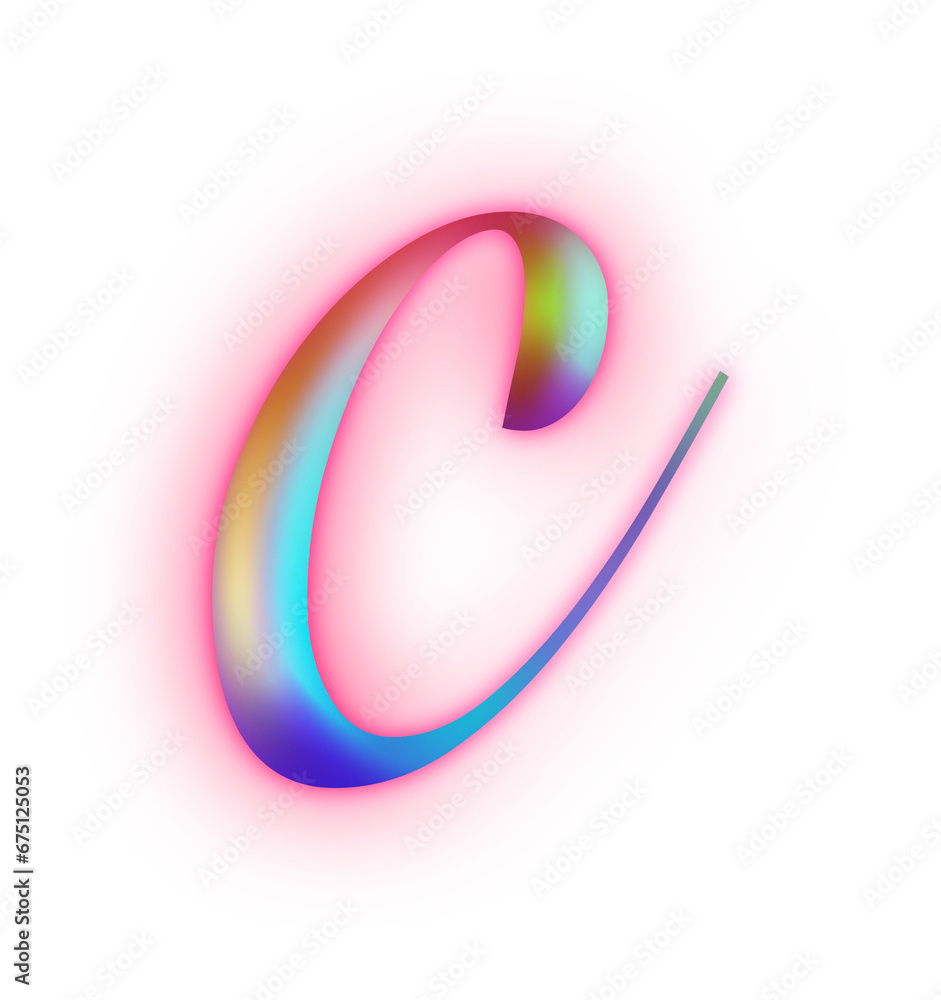 c Pink light Alphabet Lowercase Stock Illustration | Adobe Stock