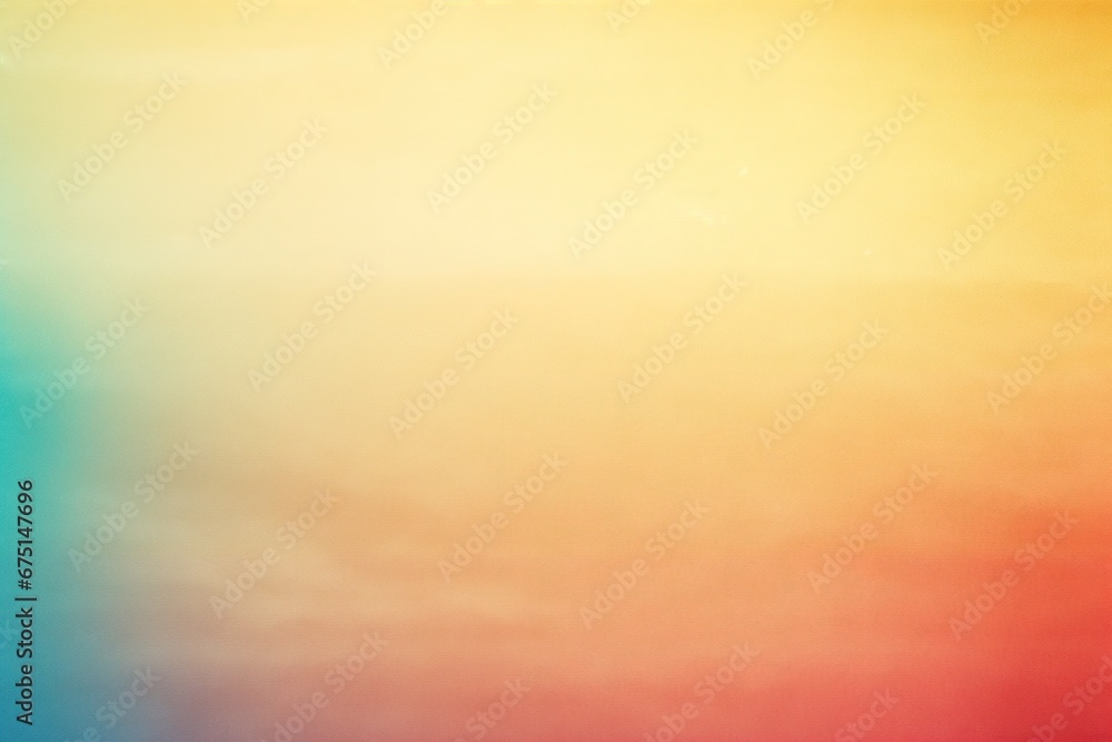 Yellow, orange, gold, coral, peach, pink, brown, teal and blue gradient ...