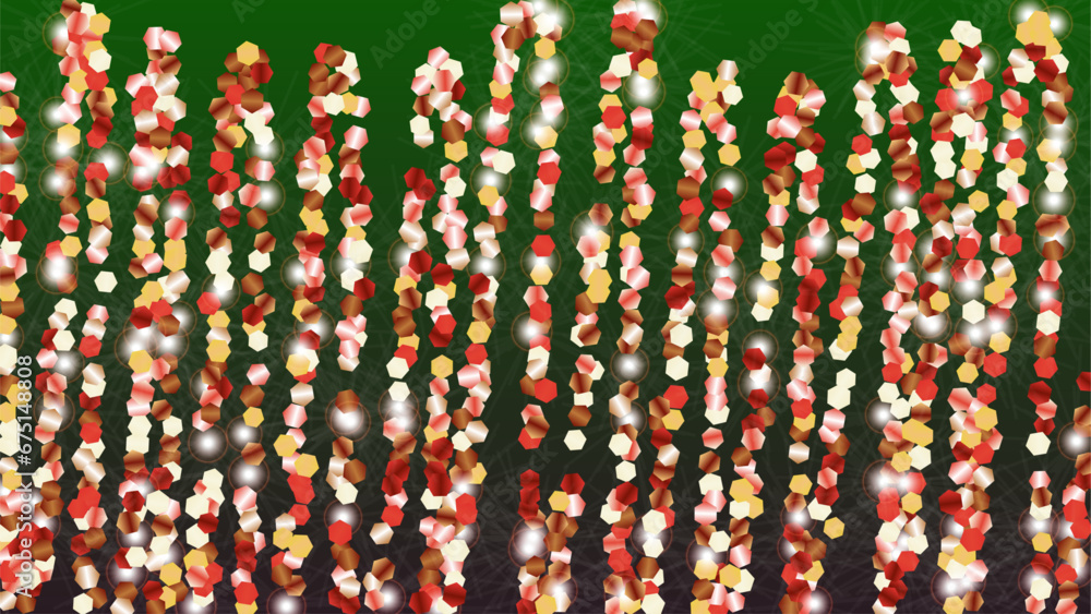 Realistic Background with Confetti of Glitter Particles. Sparkle Lights ...