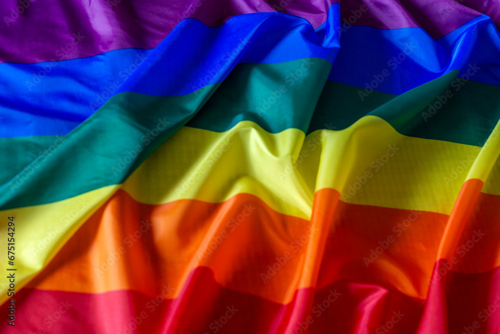 The rainbow flag or pride flag is a symbol of LGBT pride and LGBT ...