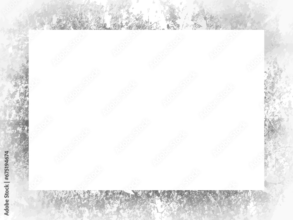 ink splat frame, Black and white Grunge photo frame, Grunge border ...