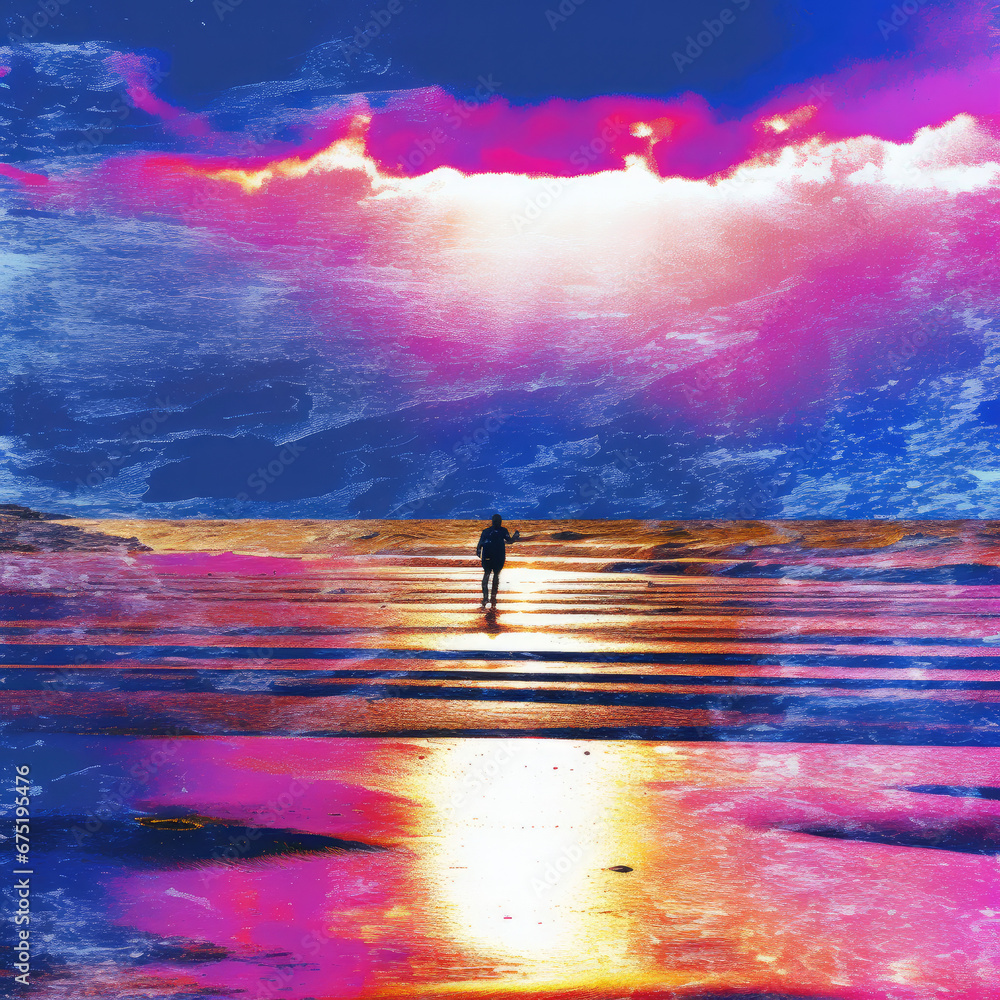 Dreams of Azure Weirdcore Dada Surreal Lofi Album Cover Art - Minimal ...