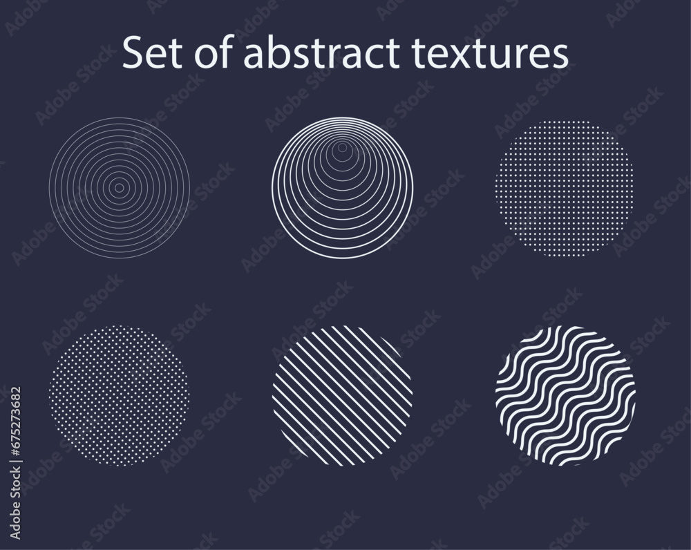 Discover the Beauty of Graphic Blue Textures: Round Texture Sets for ...