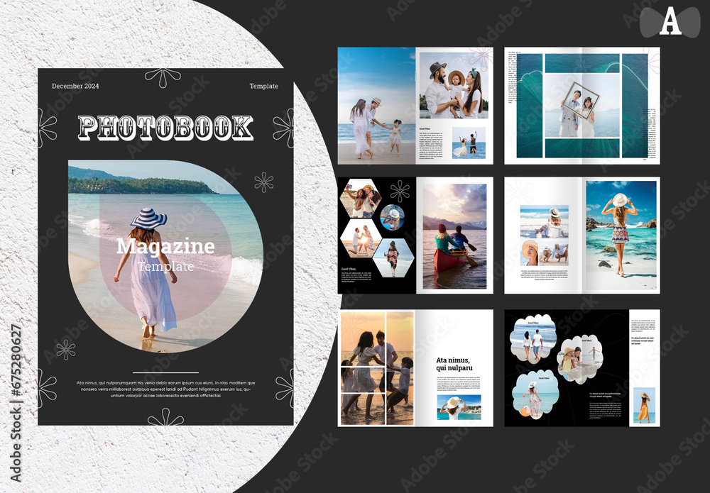 Photo Book Magazine Template Stock Template | Adobe Stock