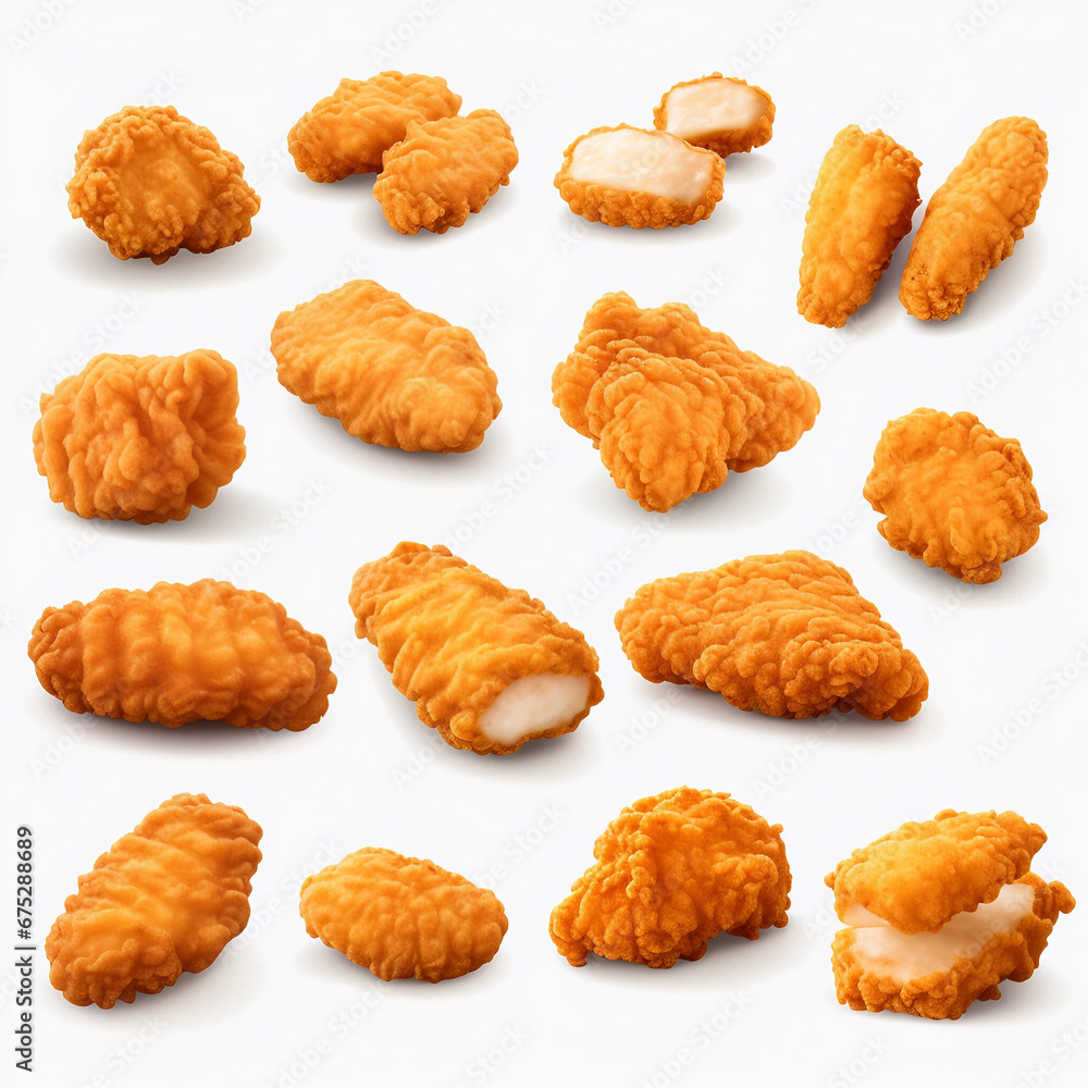 Chicken Nugget, Food, Fast Food, Snack, Fried, Breaded, Meat, Chicken ...