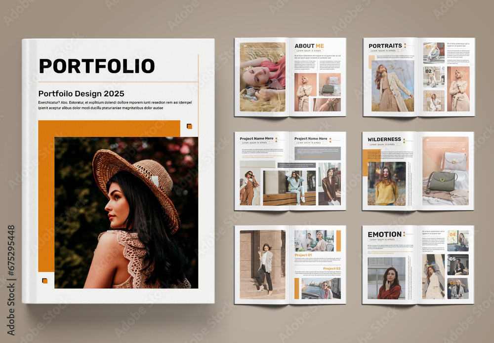 Portfolio Magazine Template Stock Template | Adobe Stock