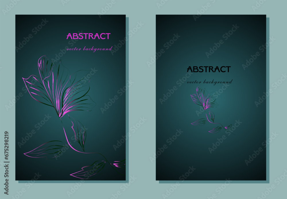 Abstract art vector background. Luxury invitation card background with ...